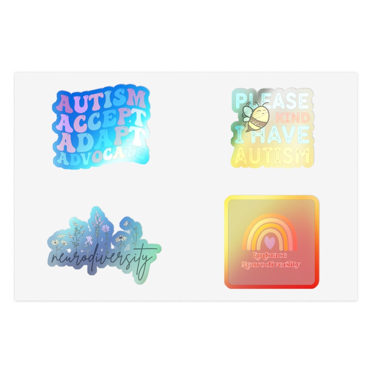 Autism Neurodiversity Sticker Sheets - Etsy