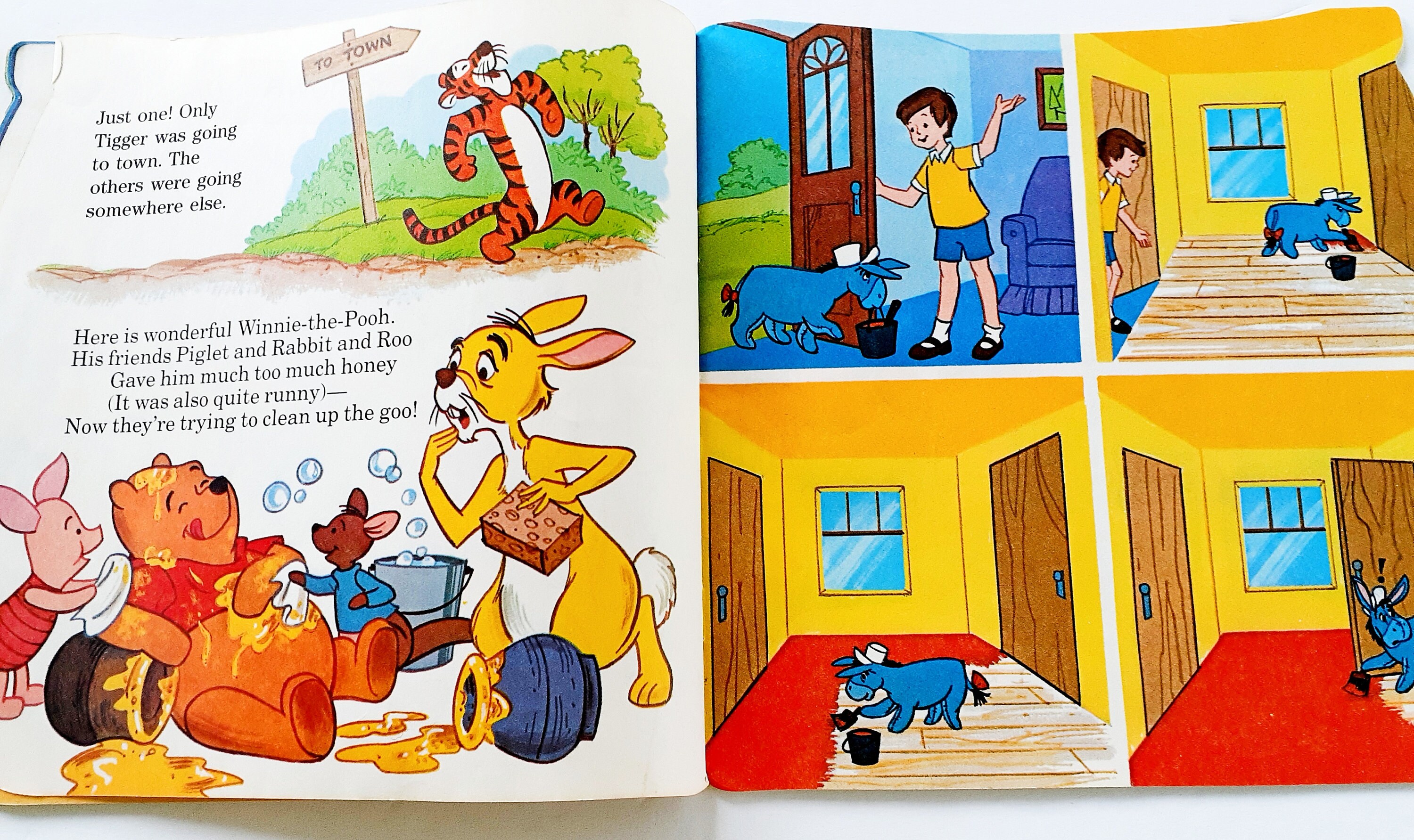 Winnie the Pooh Jokes and Riddles, 1979, Hunny Pot, Vintage Golden ...