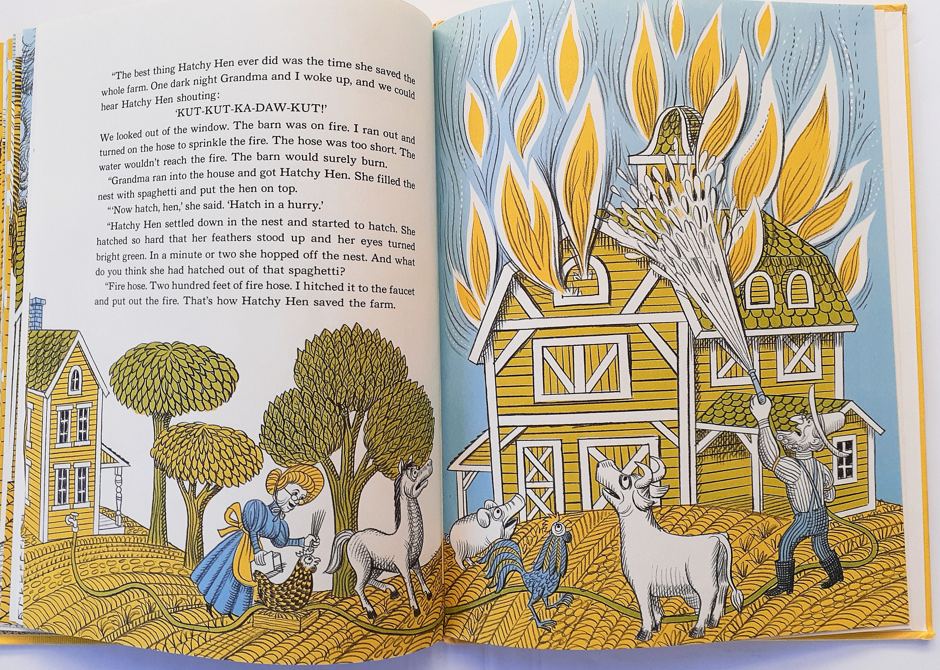 Grandpa's Farm, James Flora, 1965, Vintage 60s Children's Book, Tall ...