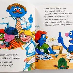Grover Goes to School, Dan Elliott, 1982, Vintage Sesame Street, 80s ...