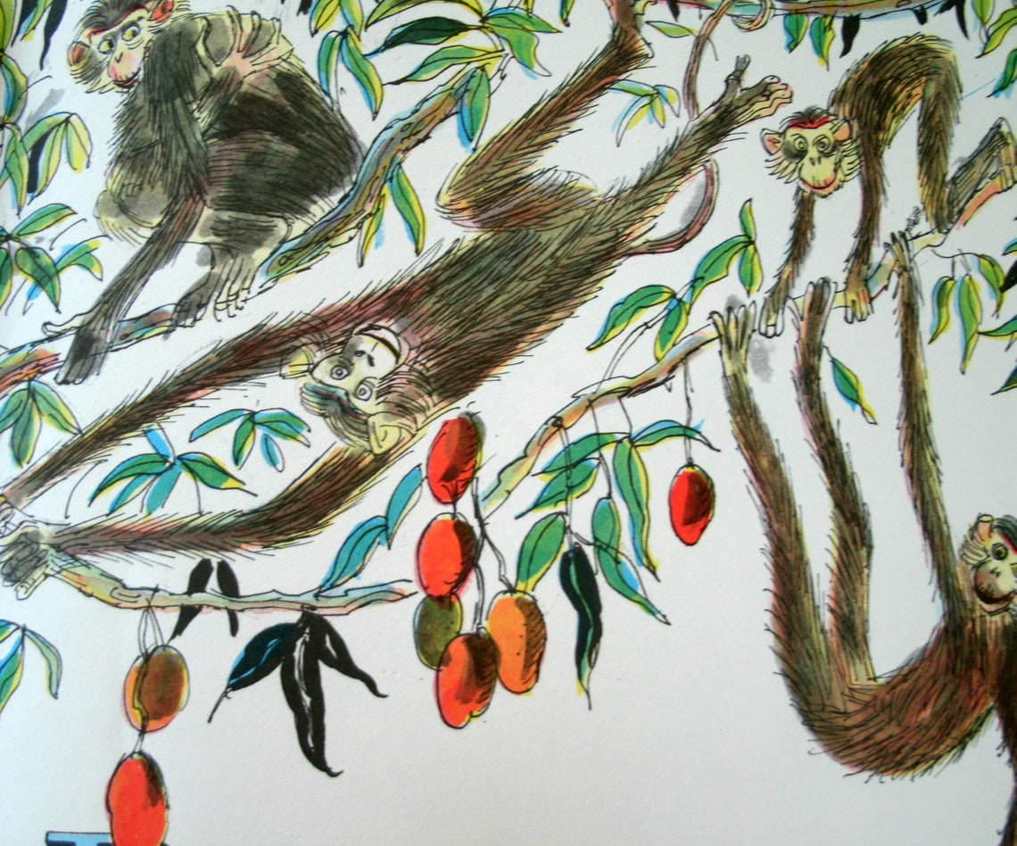 The Monkey and the Crocodile, Paul Galdone, Vintage 1960s Children's ...