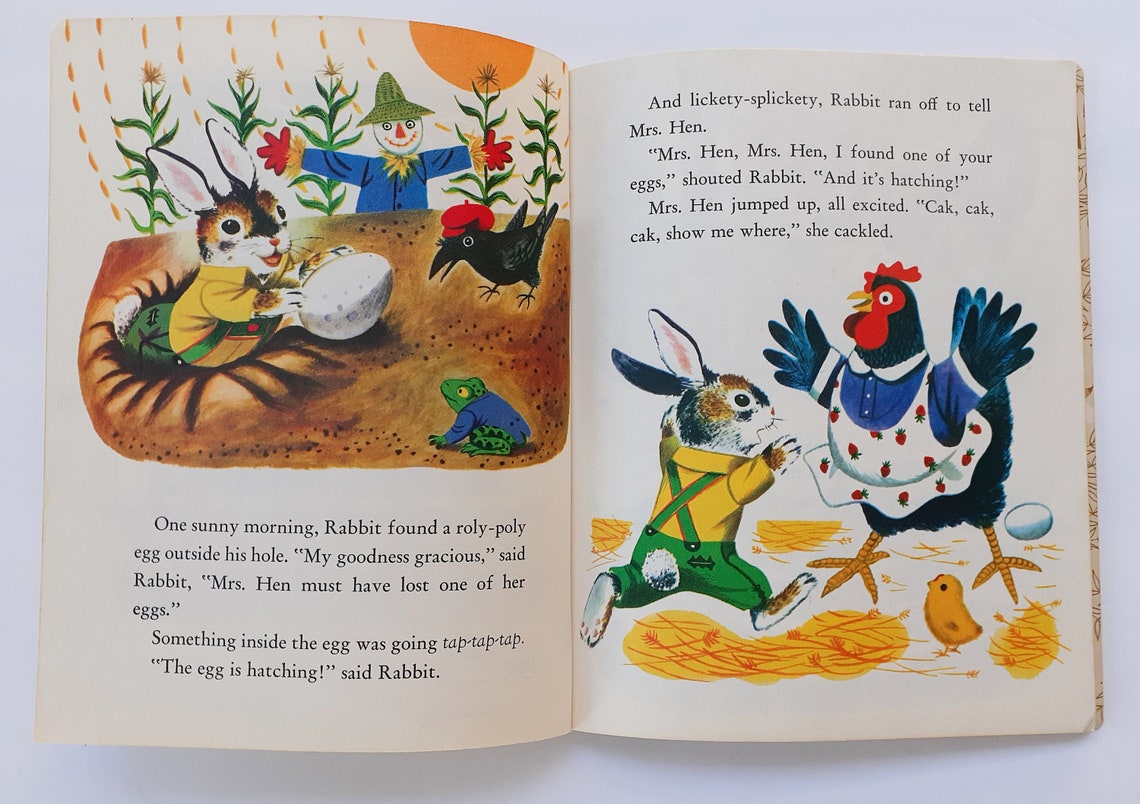 Rabbit and His Friends Richard Scarry 1953 Vintage - Etsy