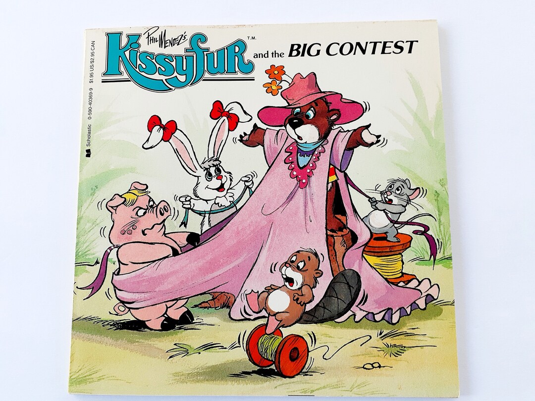 Kissyfur and the Big Contest, Phil Mendez, 1986, Vintage 80s Kids Book ...