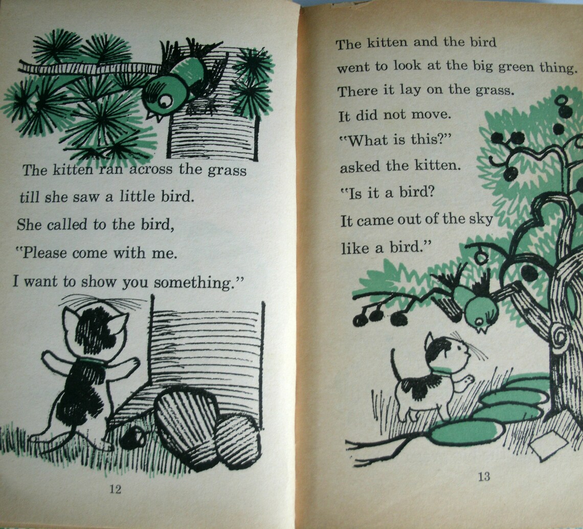 The Big Green Thing, Miriam Schlein, Wonder Books Easy Reader, Vintage ...