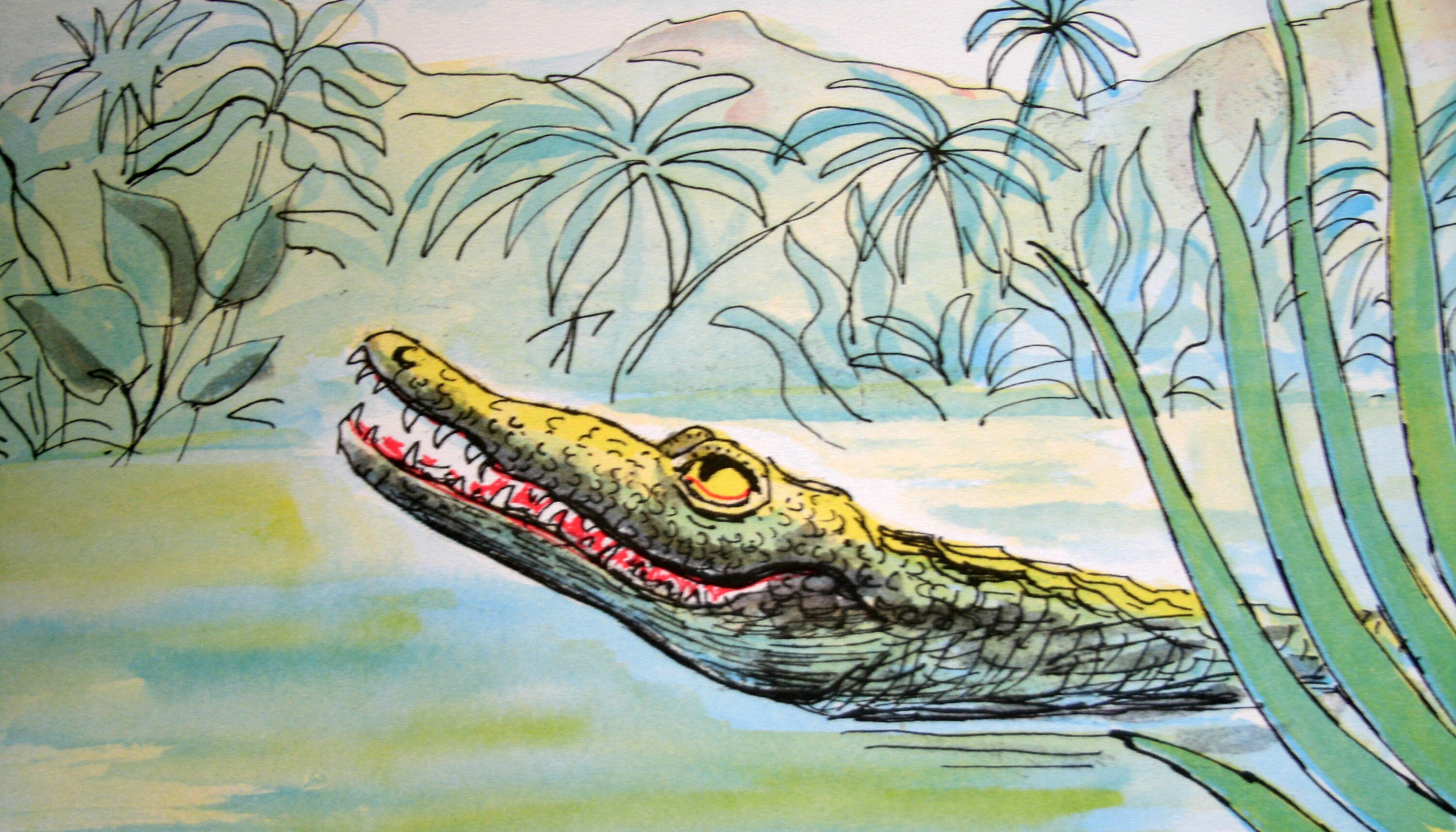 The Monkey and the Crocodile, Paul Galdone, Vintage 1960s Children's ...