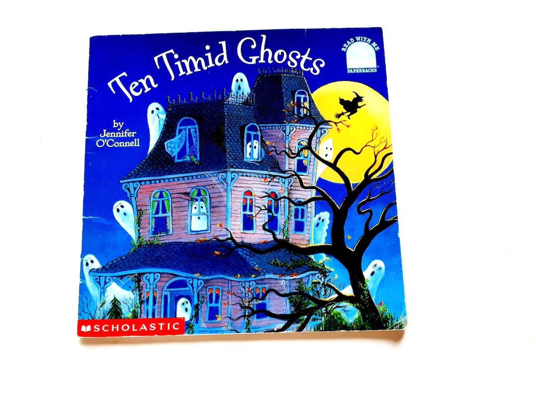 Ten Timid Ghosts, Jennifer O'connell, 2000, Vintage Kids Halloween Book ...
