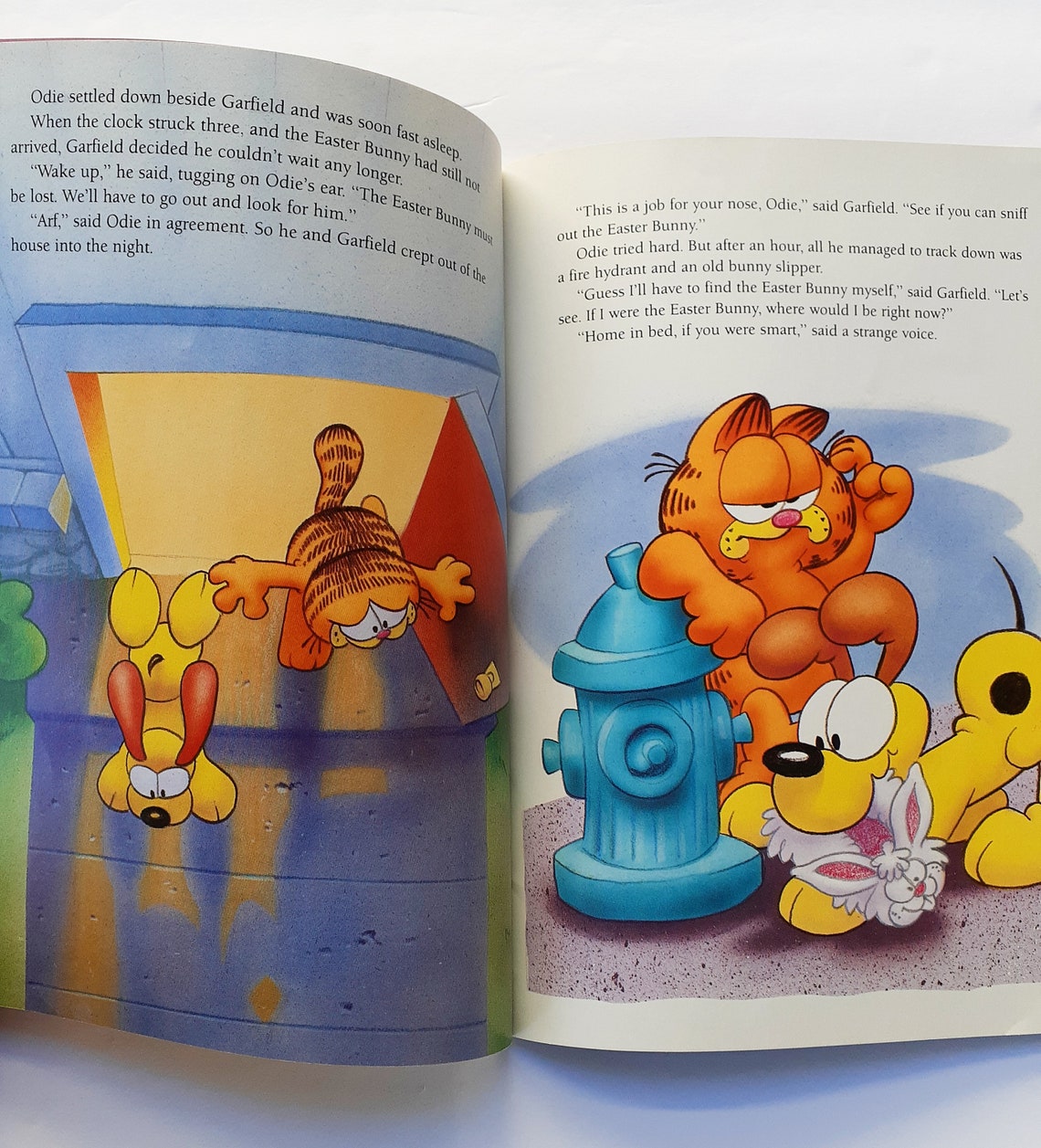 Garfield the Easter Bunny, Jim Davis, 1989, Vintage 80s Kids Book ...