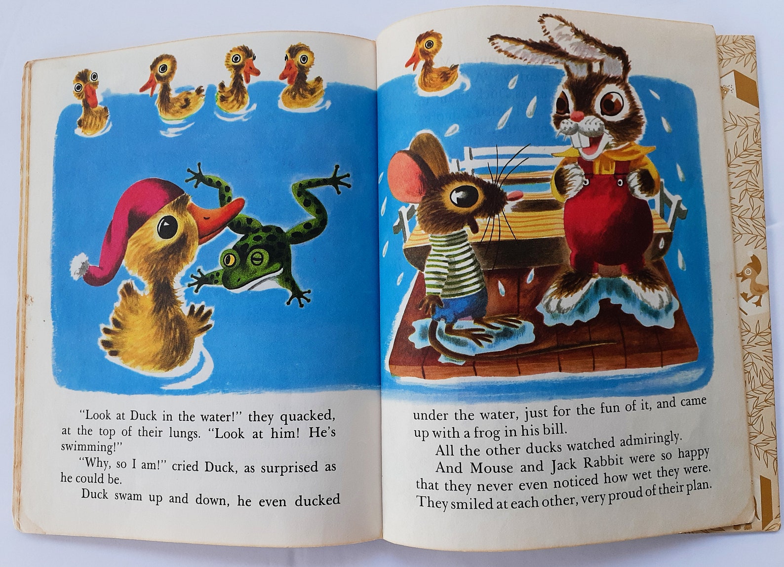 Duck and His Friends, Kathryn and Byron Jackson, Richard Scarry, 1949, Vintage Little Golden ...