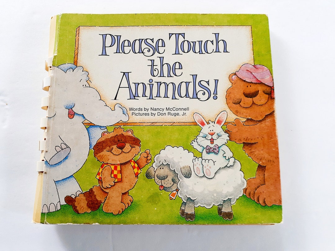 Please Touch the Animals, Nancy Mcconnell, 1986, Vintage Children's ...