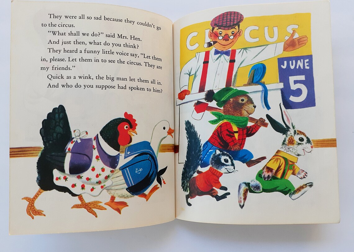 Rabbit and His Friends Richard Scarry 1953 Vintage - Etsy