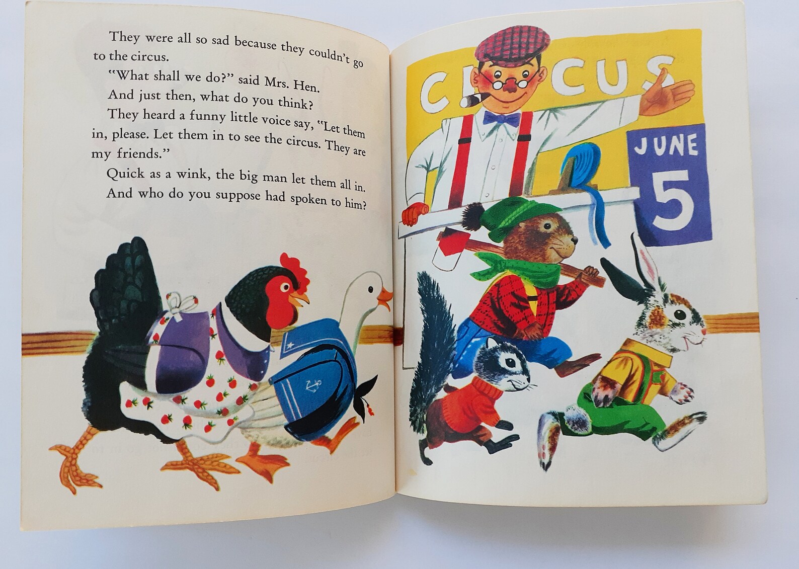 Rabbit and His Friends, Richard Scarry, 1953, Vintage Children's Little ...