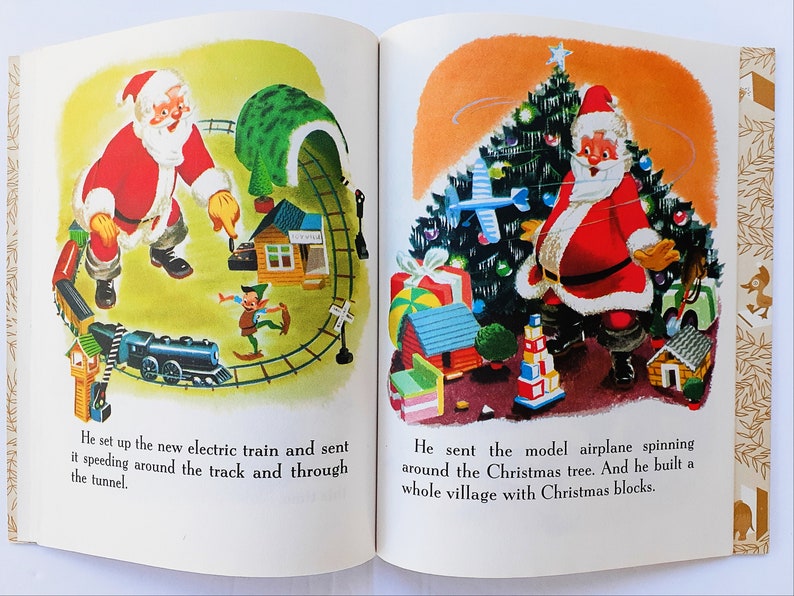 Walt Disney's Santa's Toy Shop Vintage Little Golden - Etsy