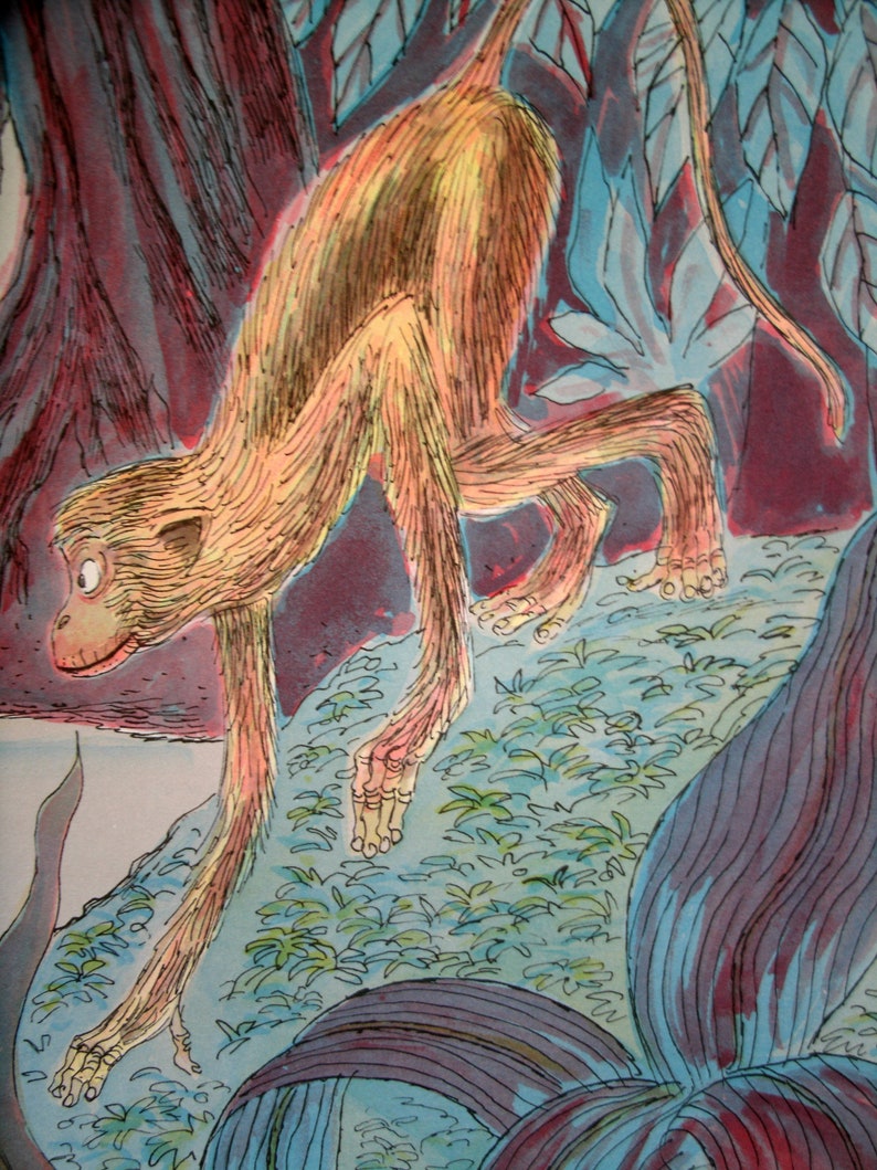 The Monkey and the Crocodile, Paul Galdone, Vintage 1960s Children's ...