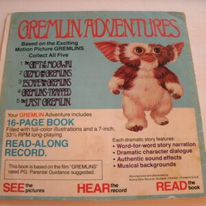 Gremlins, Trapped, See Hear Read Book, Vintage 80s, 1984 - Etsy
