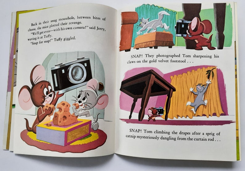 Tom and Jerry's Photo Finish, 1974, Jean Lewis, Vintage 1970s Kids Book ...