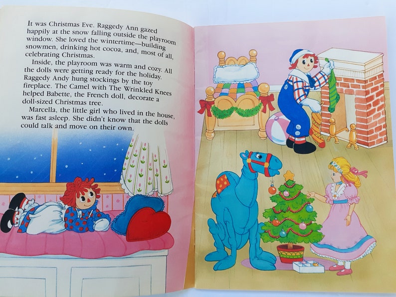 Raggedy Ann's Picture Perfect Christmas, Gail Herman, 1988, Vintage 80s ...