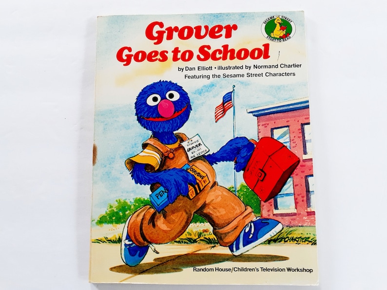 Grover Goes to School, Dan Elliott, 1982, Vintage Sesame Street, 80s ...