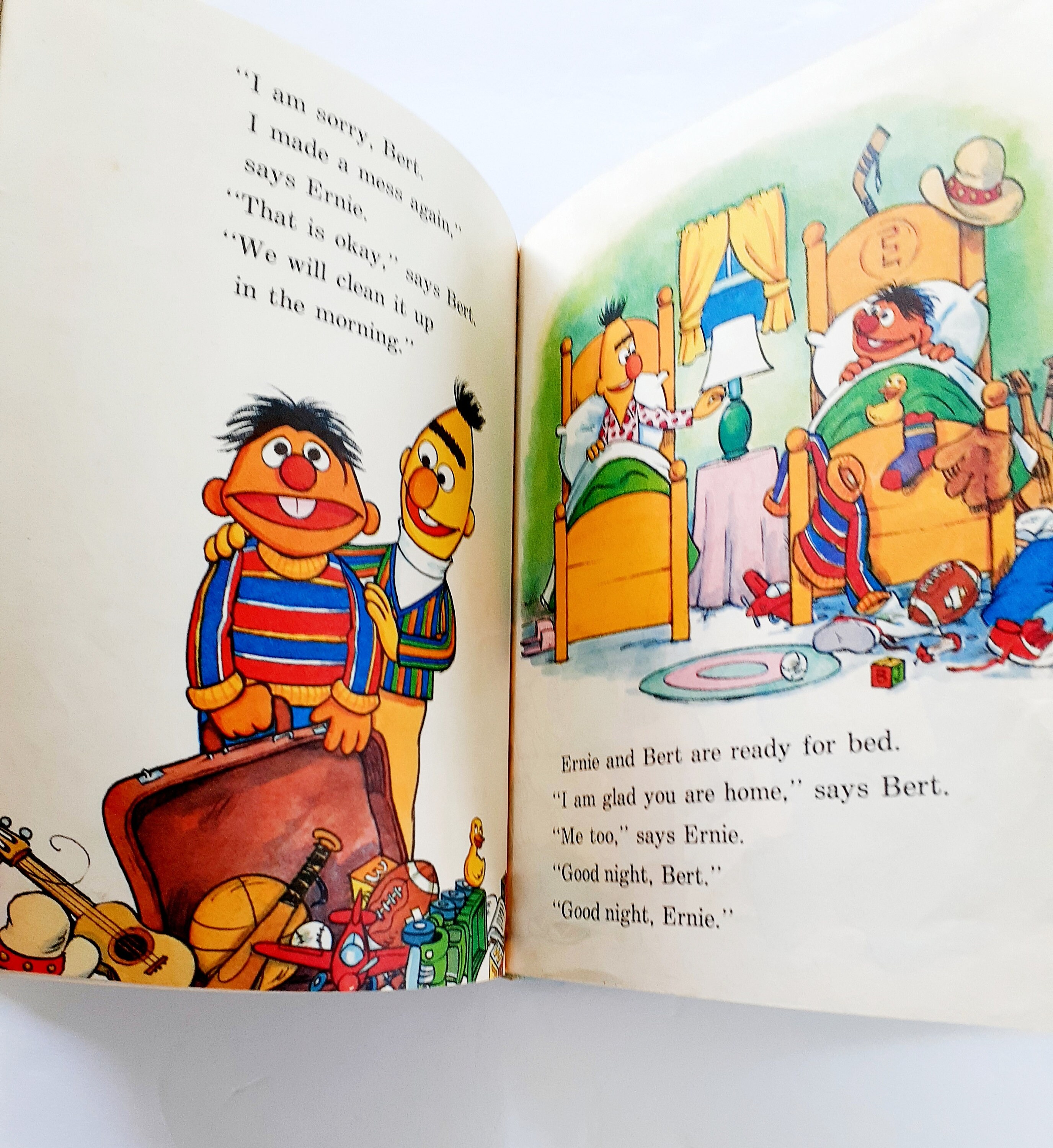 Ernie's Big Mess, Sarah Roberts, 1981, Sesame Street, Vintage 80s Kids ...