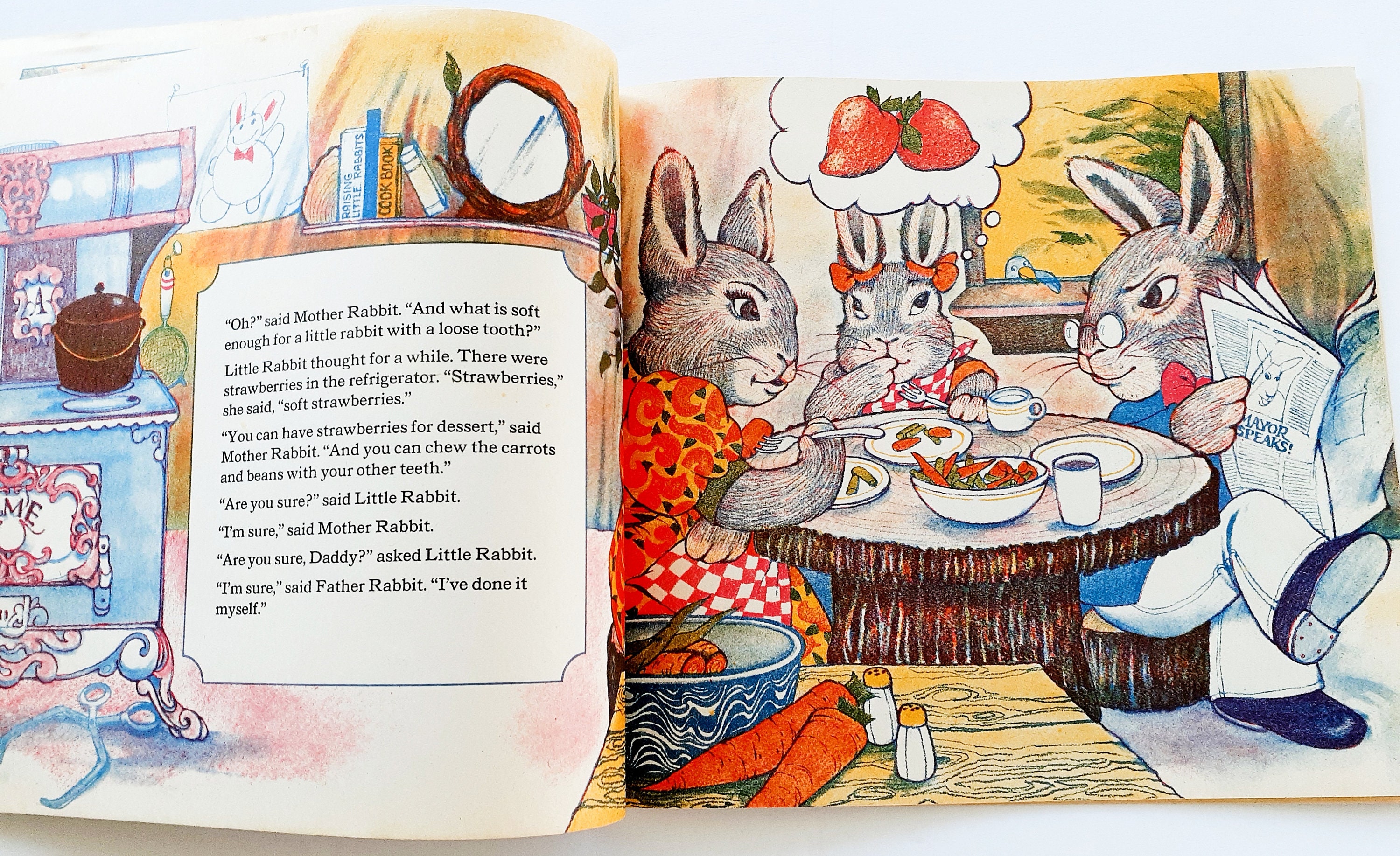 Little Rabbit's Loose Tooth, Lucy Bate, 1975, Vintage 70s Children's ...
