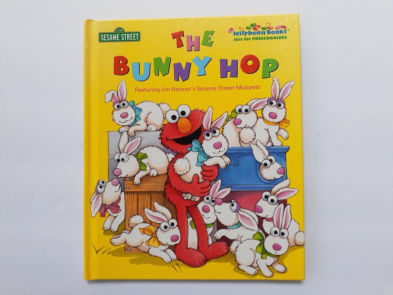 Sesame Street, the Bunny Hop, 2000, Vintage Y2K Kids Book, Elmo, Easter ...