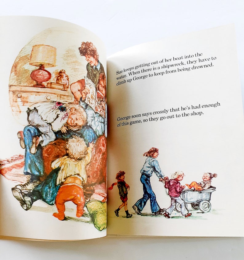 George the Babysitter, Shirley Hughes, 1975, Vintage 1970s Weekly ...