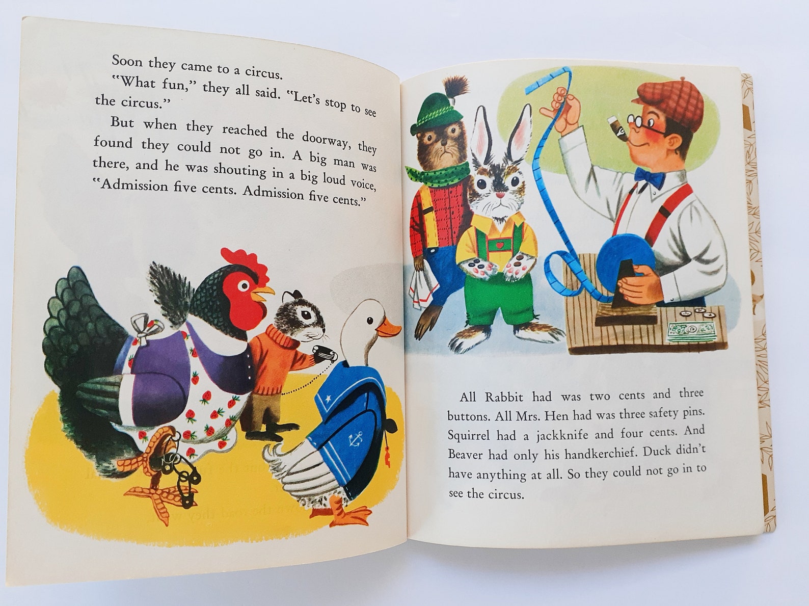 Rabbit and His Friends Richard Scarry 1953 Vintage - Etsy