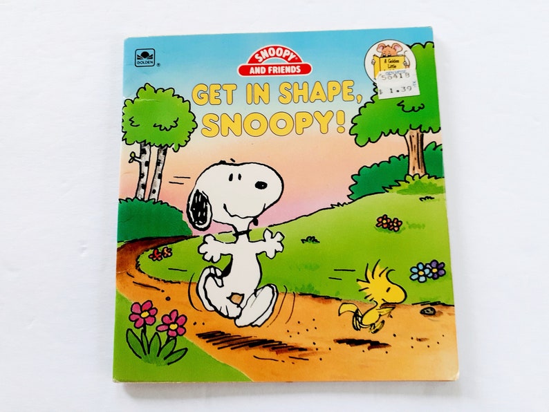 Get in Shape Snoopy 1989 Vintage 80s Kids Book Peanuts - Etsy