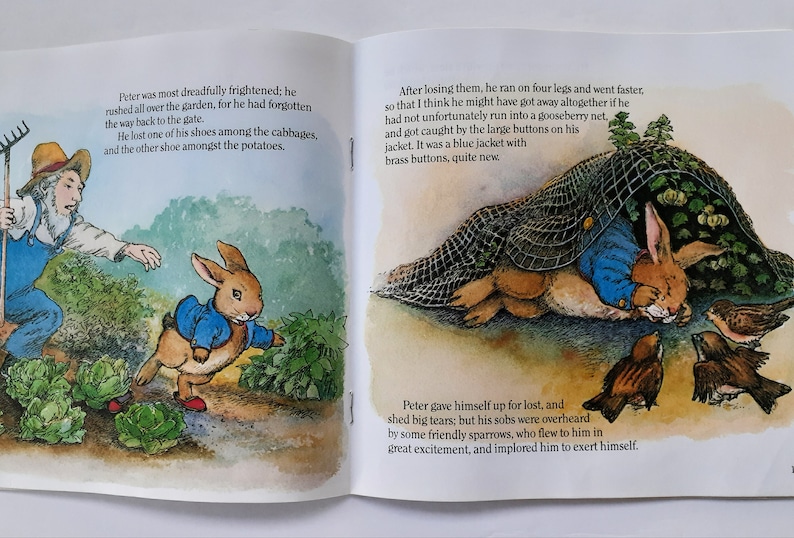 The Tale of Peter Rabbit Beatrix Potter 1986 Vintage 1980s - Etsy