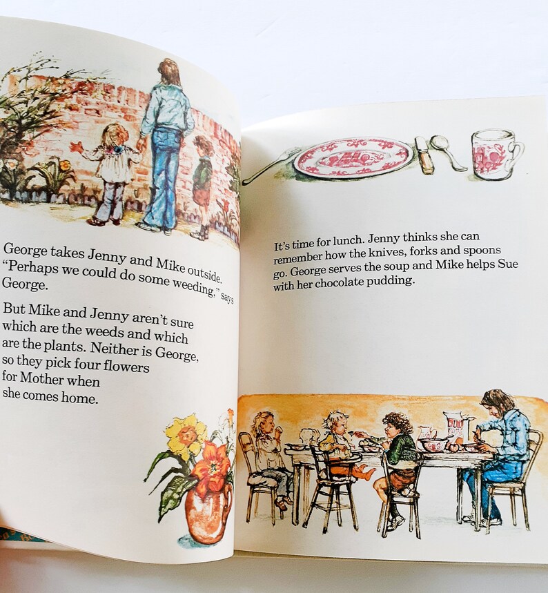George the Babysitter, Shirley Hughes, 1975, Vintage 1970s Weekly ...