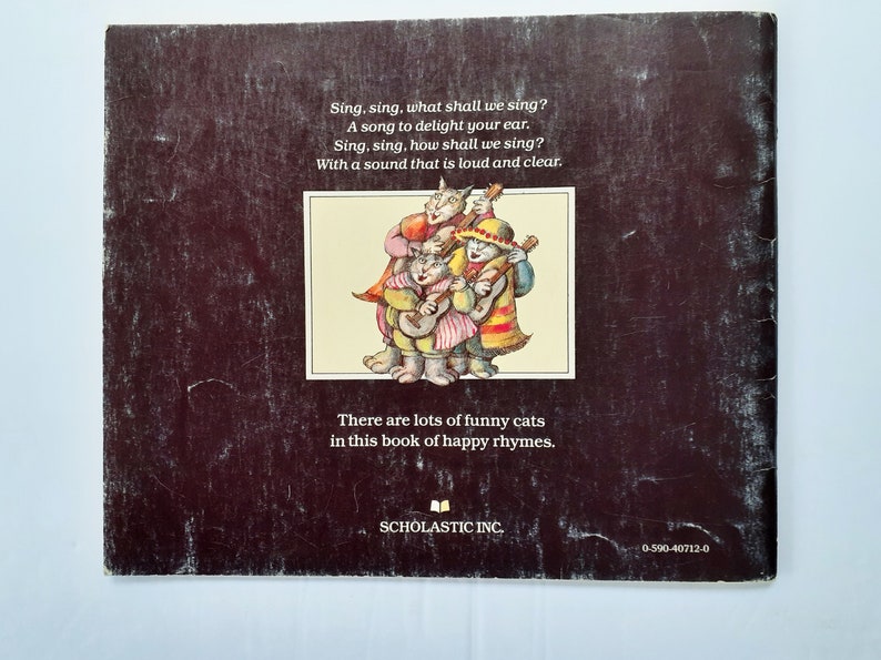 Whiskers and Rhymes, Arnold Lobel, 1985, Vintage 1980s Children's Book - Etsy