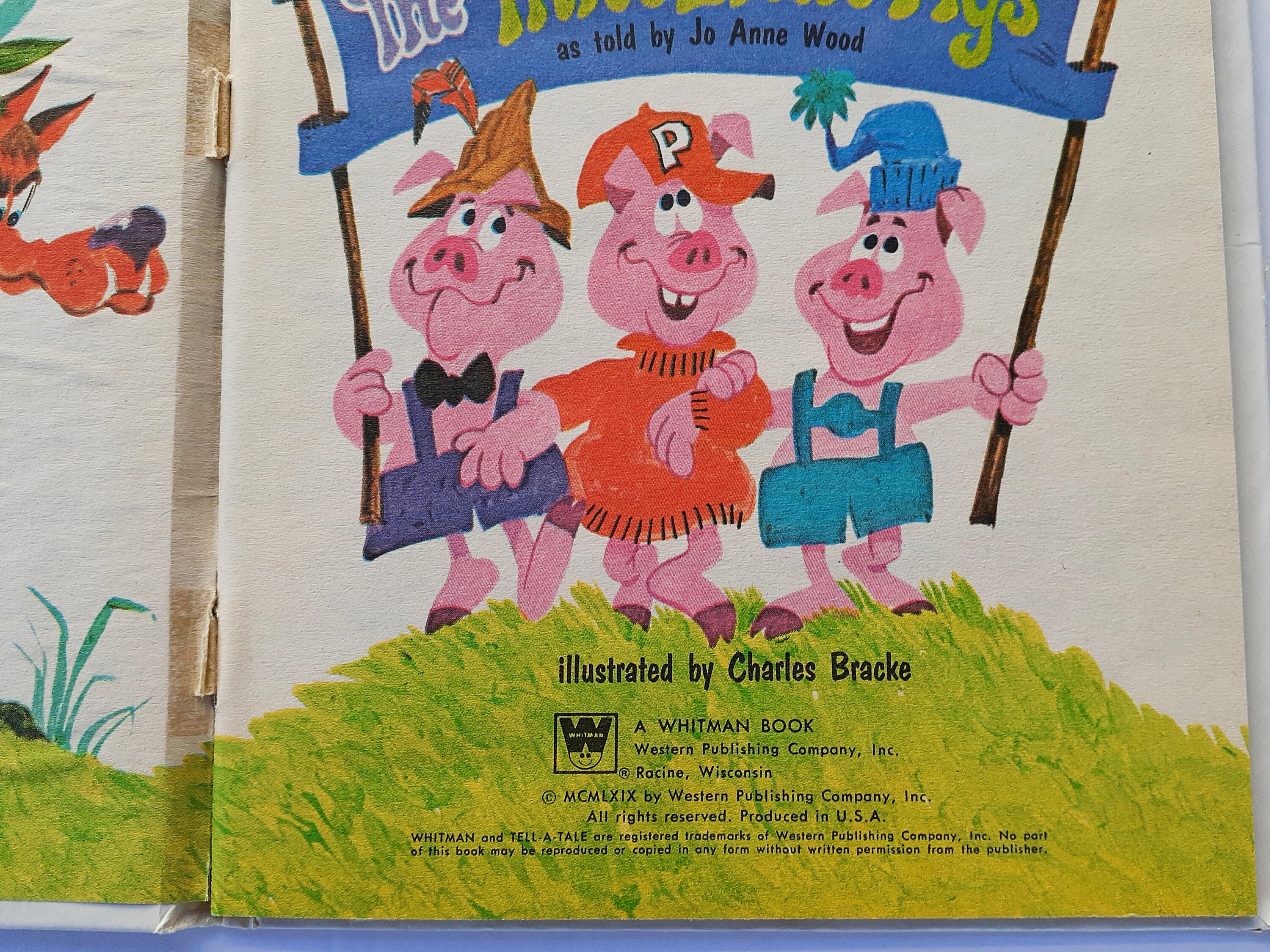 The Three Little Pigs, Jo Anne Wood, 1969, Vintage 1960s Children's ...