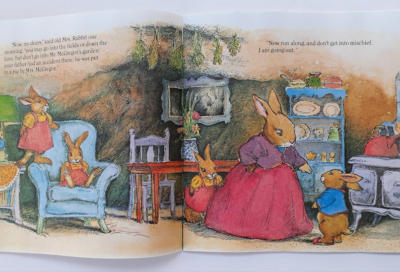 The Tale of Peter Rabbit, Beatrix Potter, 1986, Vintage 1980s Children ...