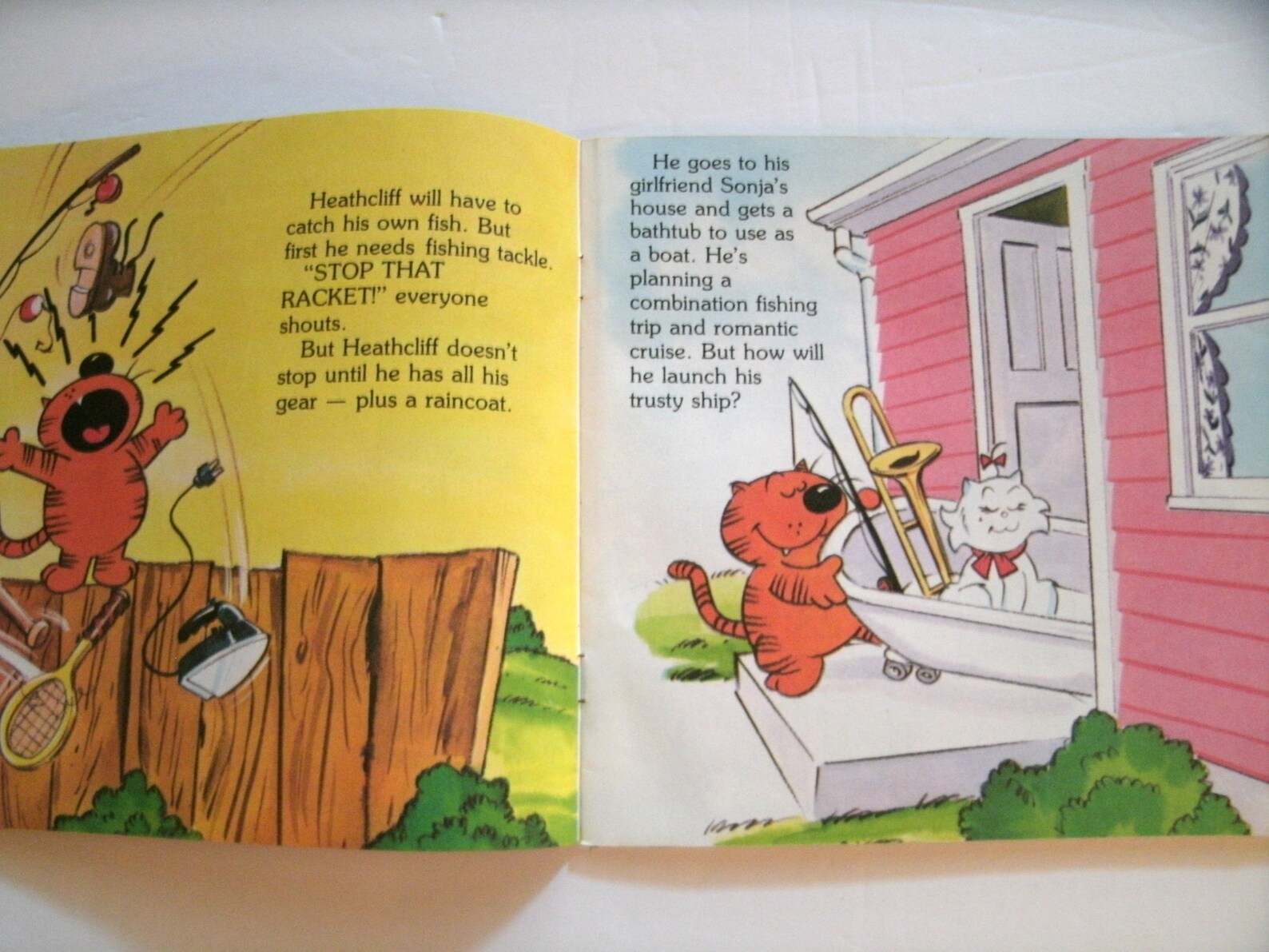 Heathcliff, the Fish Bandit, Vintage 1980s Childrens Book, 80s Child ...