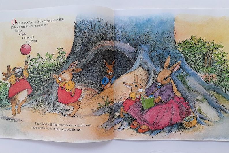 The Tale of Peter Rabbit, Beatrix Potter, 1986, Vintage 1980s Children ...