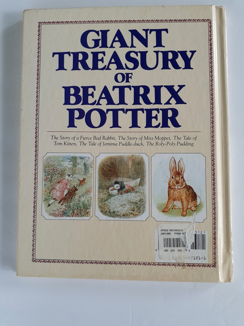 Giant Treasury of Beatrix Potter, Vintage 1980s Children’s Book ...