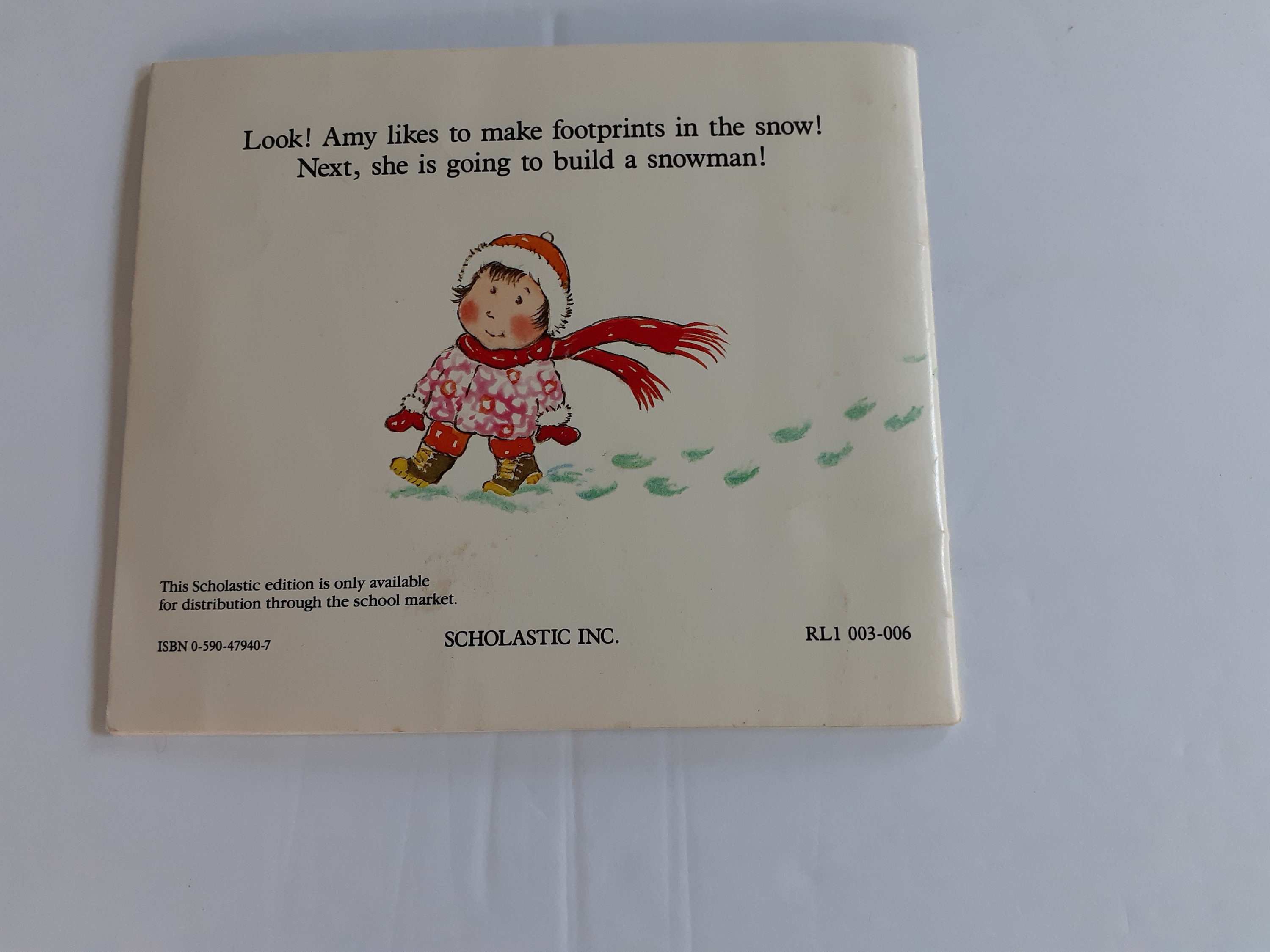 Amy Loves the Snow, Julia Hoban, Vintage Children’s Book, 1980s, 1989 ...