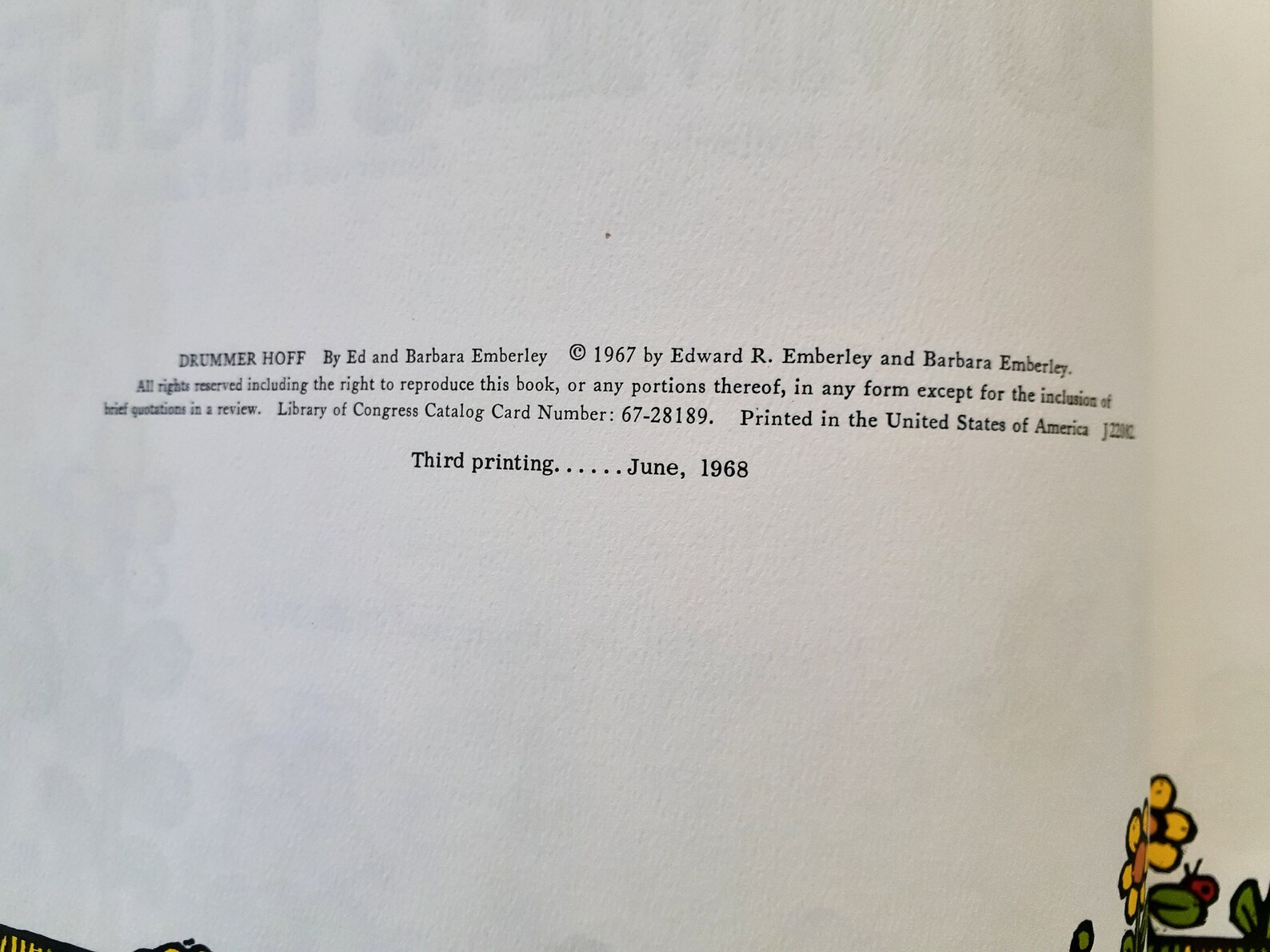 Drummer Hoff, Barbara and Ed Emberley, 1967, Vintage 1960s Children's ...