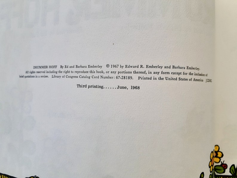 Drummer Hoff, Barbara and Ed Emberley, 1967, Vintage 1960s Children's ...