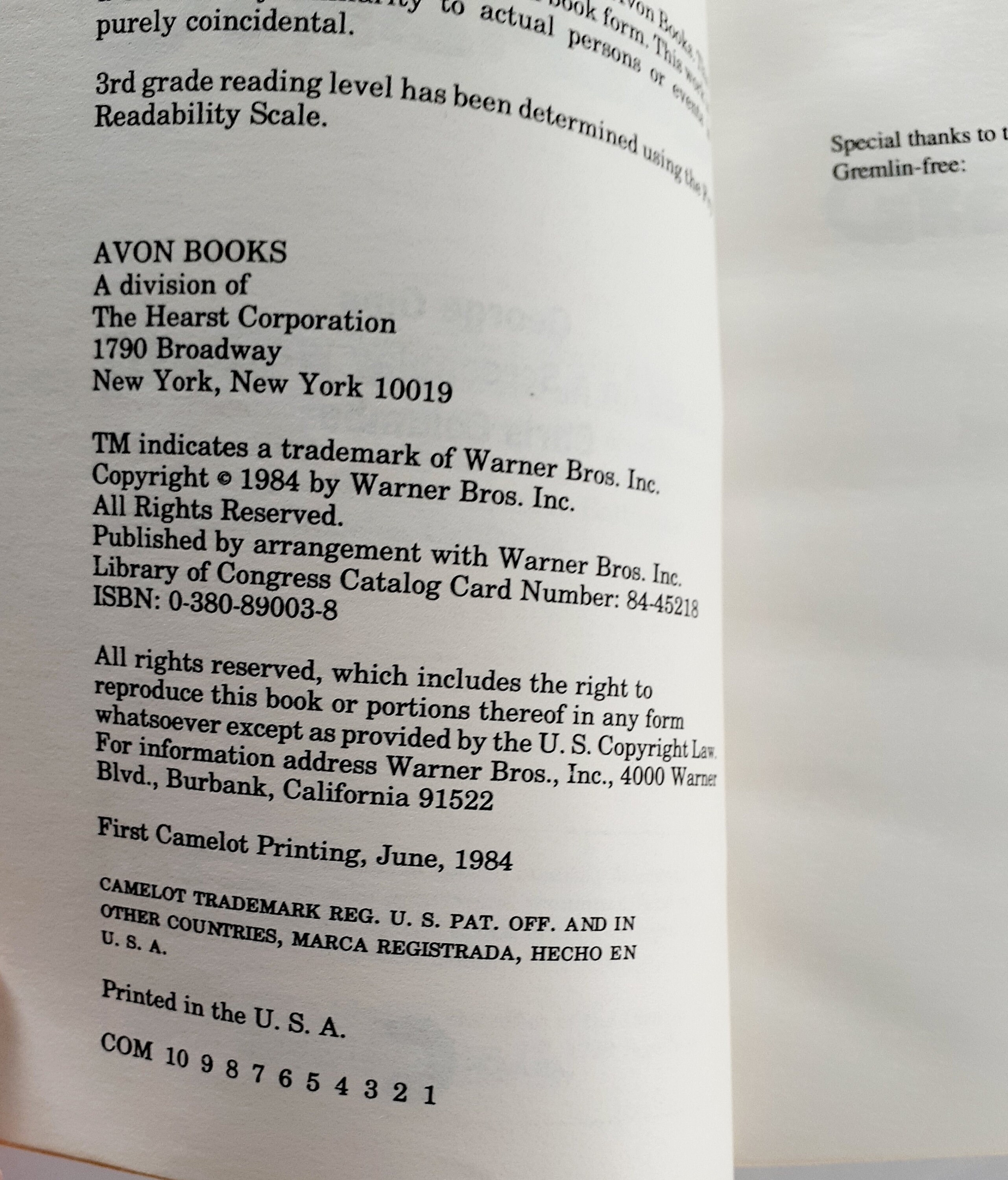 Steven Spielberg Presents Gremlins, 1984, Novelization, Vintage 80s ...