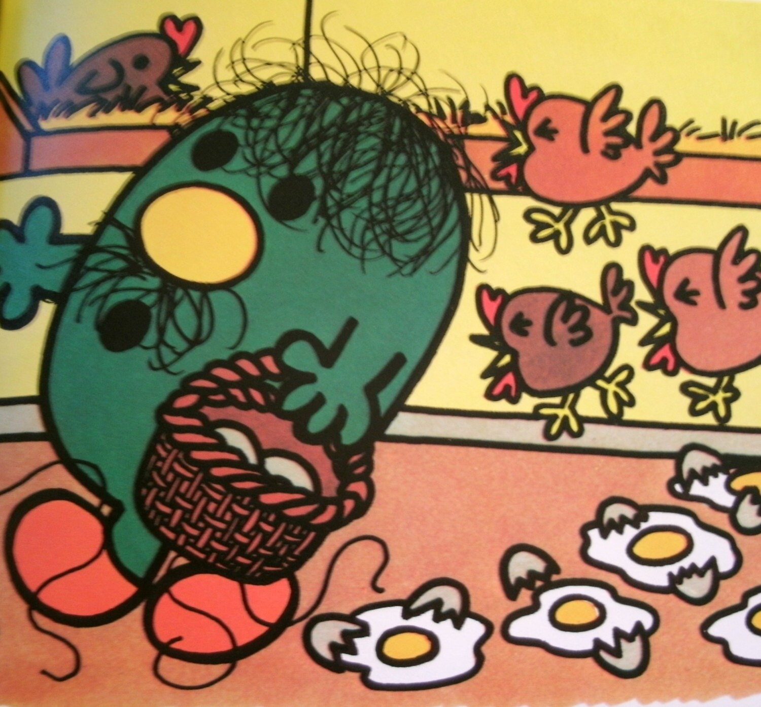 Mr. Silly on the Farm, Mr. Men Word Book, Roger Hargreaves, Vintage 80s ...