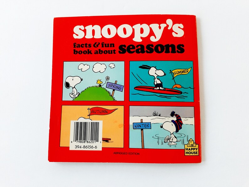 Snoopy's Facts and Fun Book About Seasons, Charles M Schulz, 1983 ...