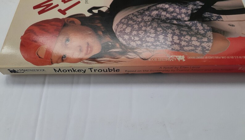 Monkey Trouble, Movie Tie-in, Novelization, Thora Birch, Vintage 90s ...