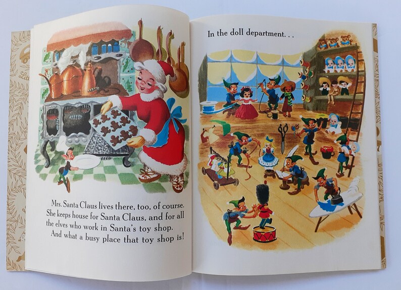 Walt Disney's Santa's Toy Shop Vintage Little Golden - Etsy