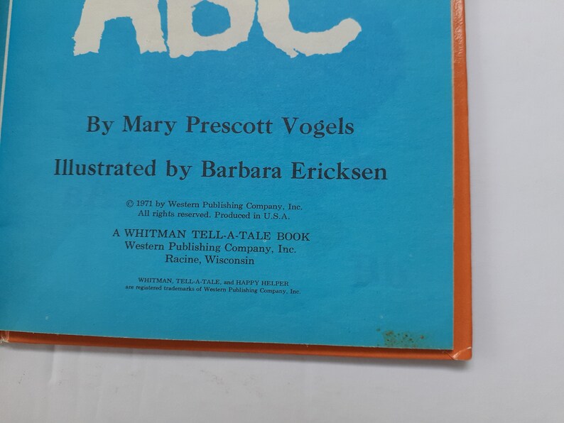 My Little ABC Book, Preschool Happy Helper, Mary Prescott Vogels, 1971 ...