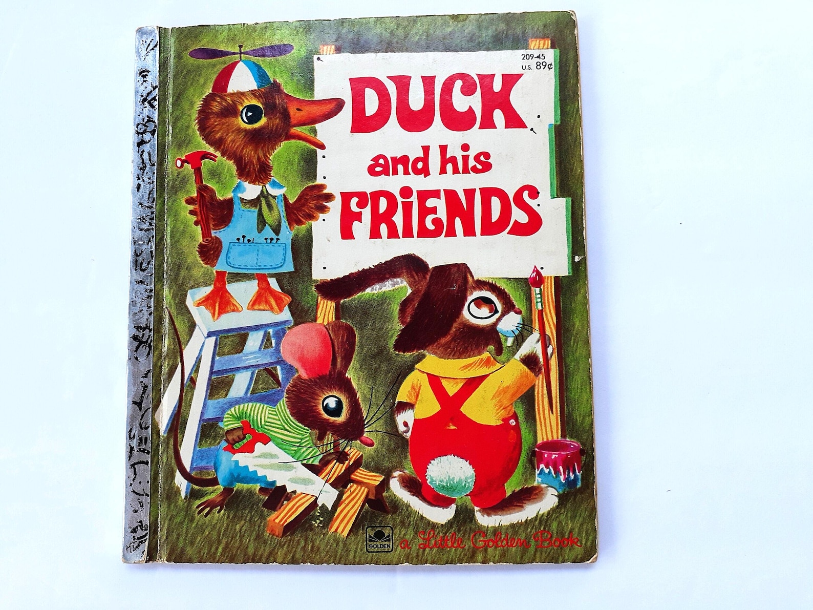 Duck and His Friends, Kathryn and Byron Jackson, Richard Scarry, 1949, Vintage Little Golden ...