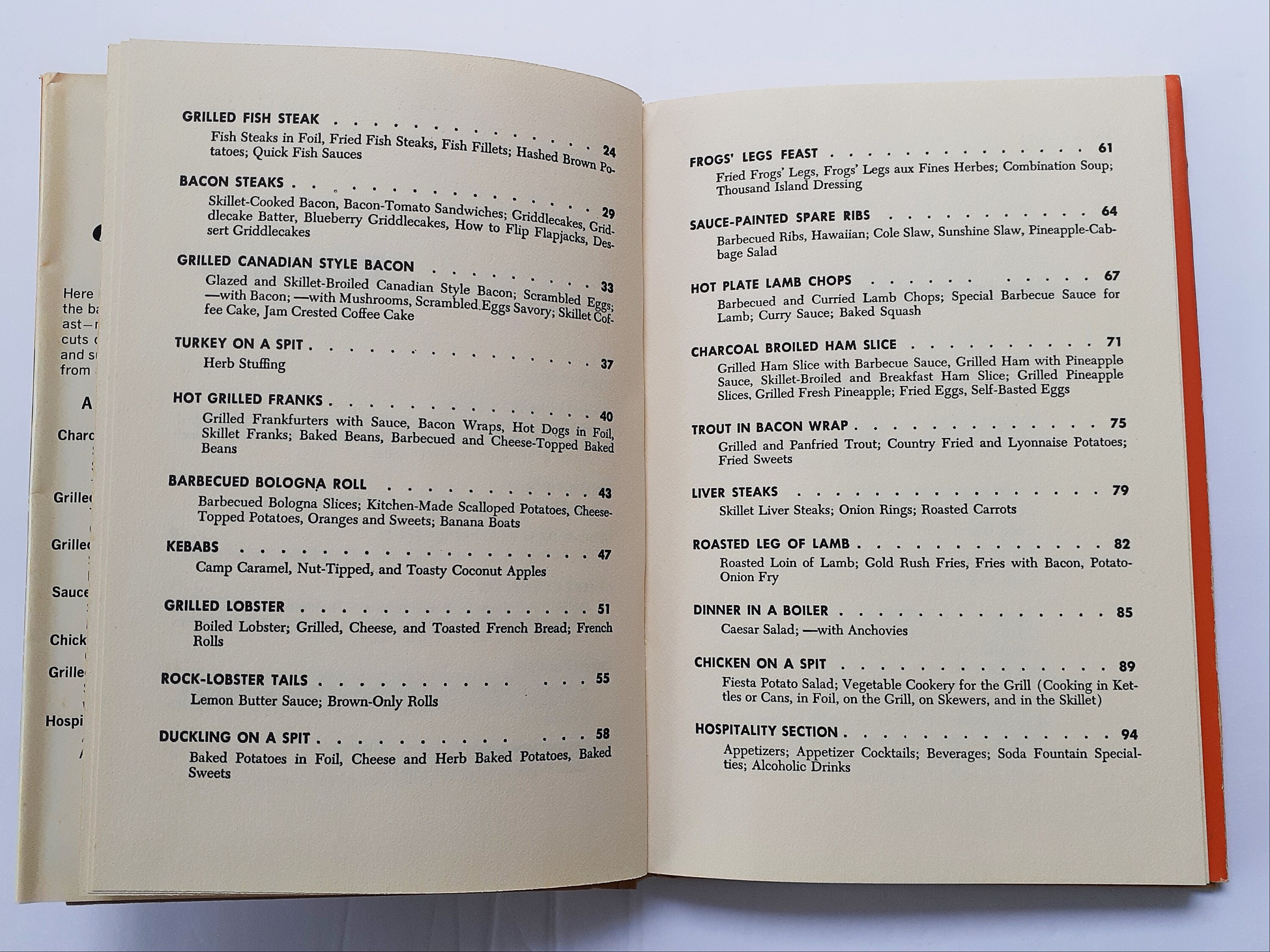 The Outdoor Grill Cookbook 1960 Vintage 1960s - Etsy