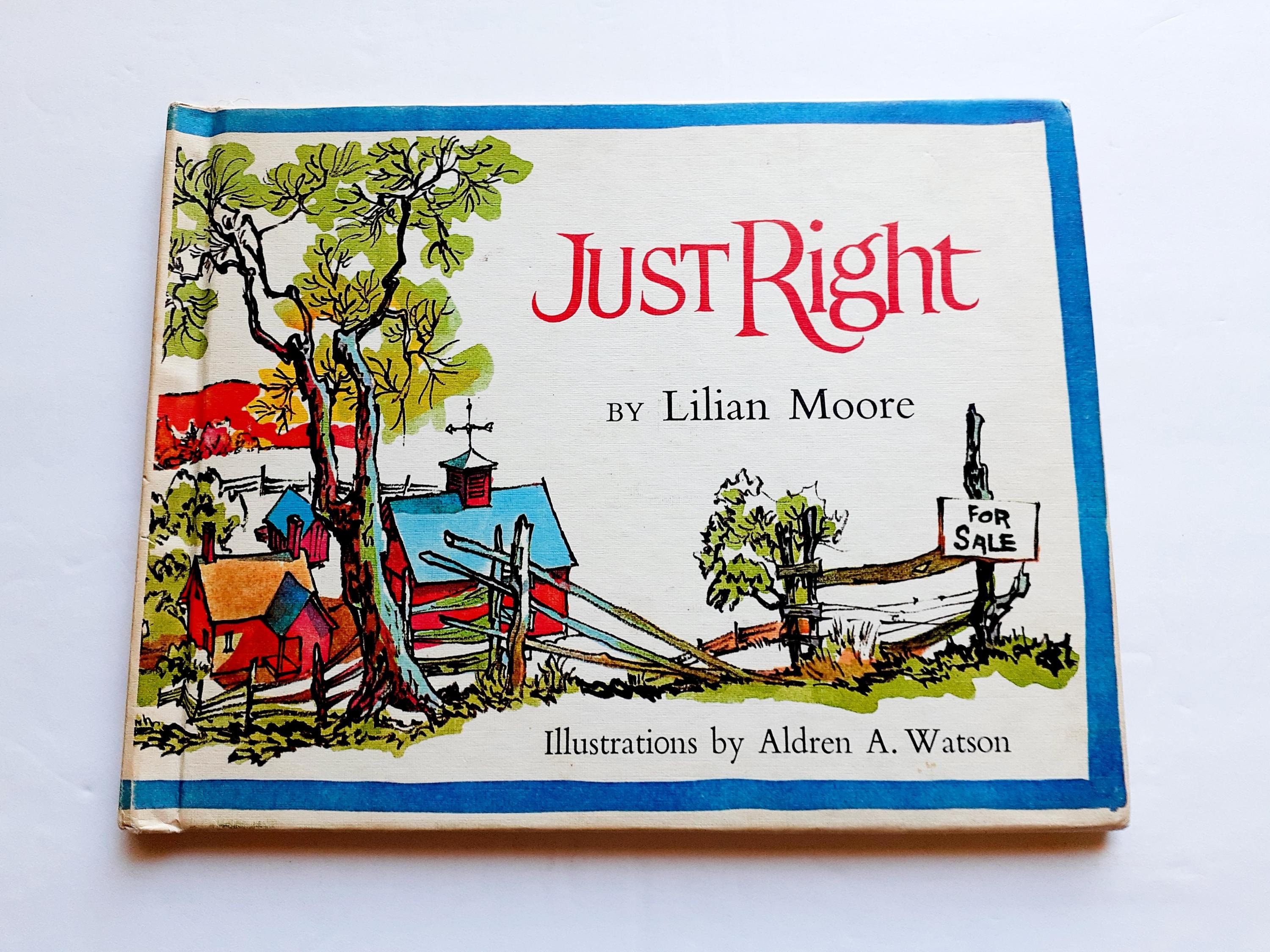 Just Right, Lilian Moore, 1968, Parents Magazine, Vintage 60s Children ...