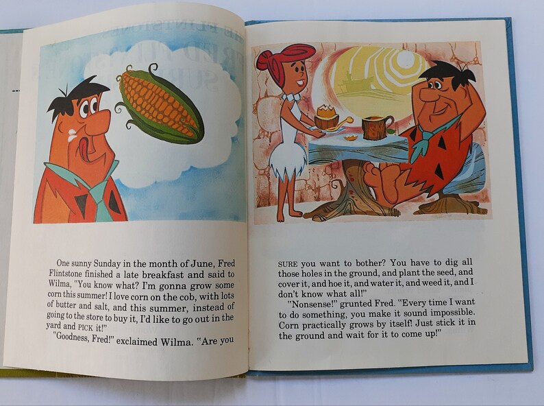 The Flintstones, Fred Flintstone's Surprising Corn, 1983, Vintage 80s ...