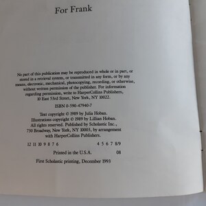 Amy Loves the Snow, Julia Hoban, Vintage Children’s Book, 1980s, 1989 ...