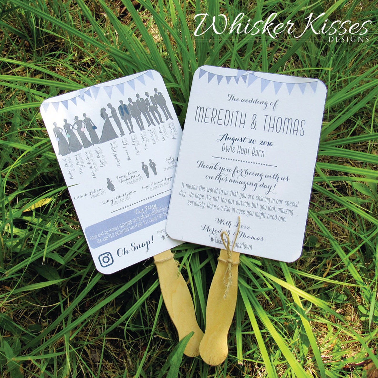 Wedding Program Fan Rustic Wedding Beach Destination | Etsy